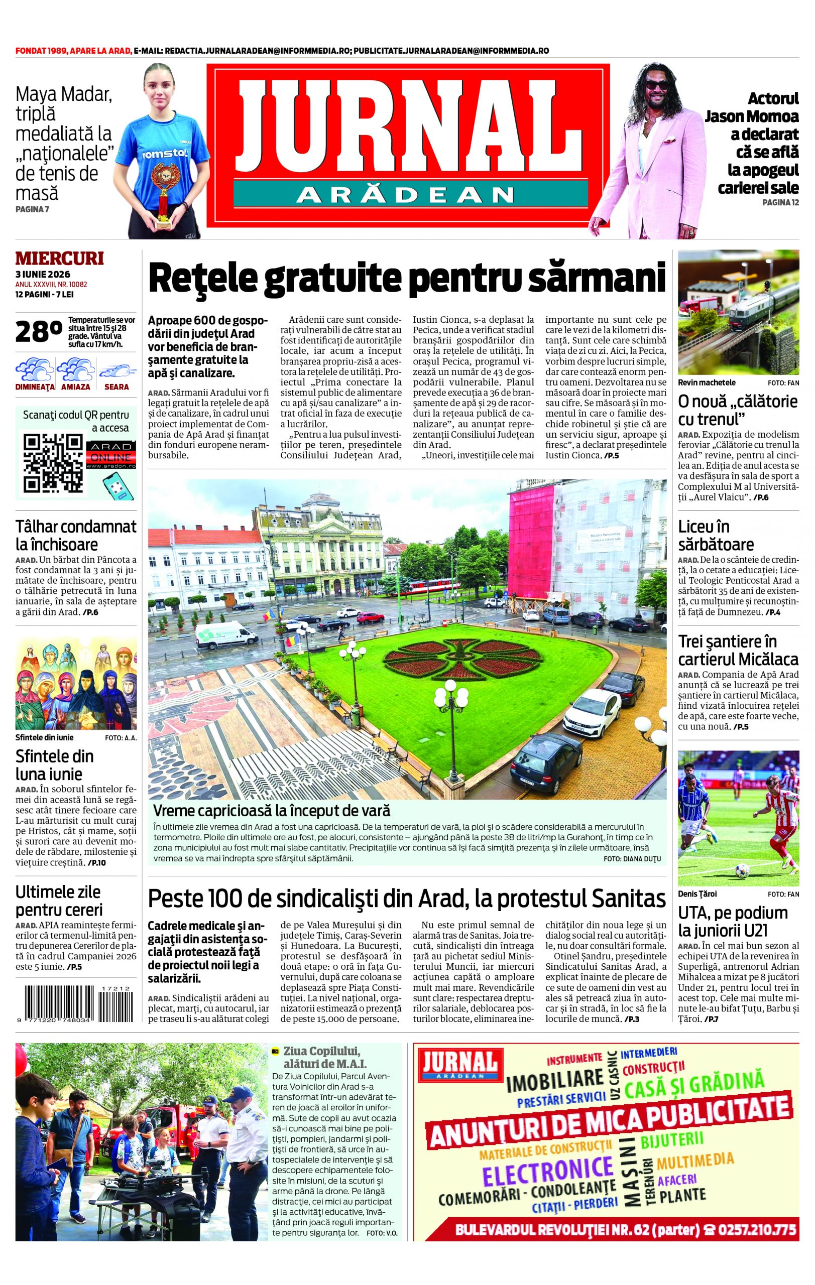Jurnal Arădean 03.06.2026 - Jurnalaradean.ro